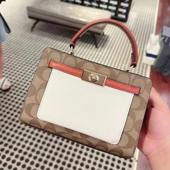Coach | Bags | Coach Mini Lane Top Handle In Signature Canvas | Poshmark